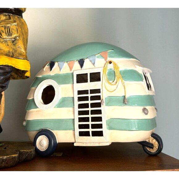 Unbranded | Accents | Vintageinspired Ceramic Camper Van Birdhouse ...